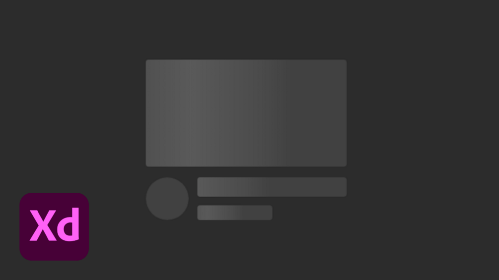 Adobe XD - Animated skeleton state design file