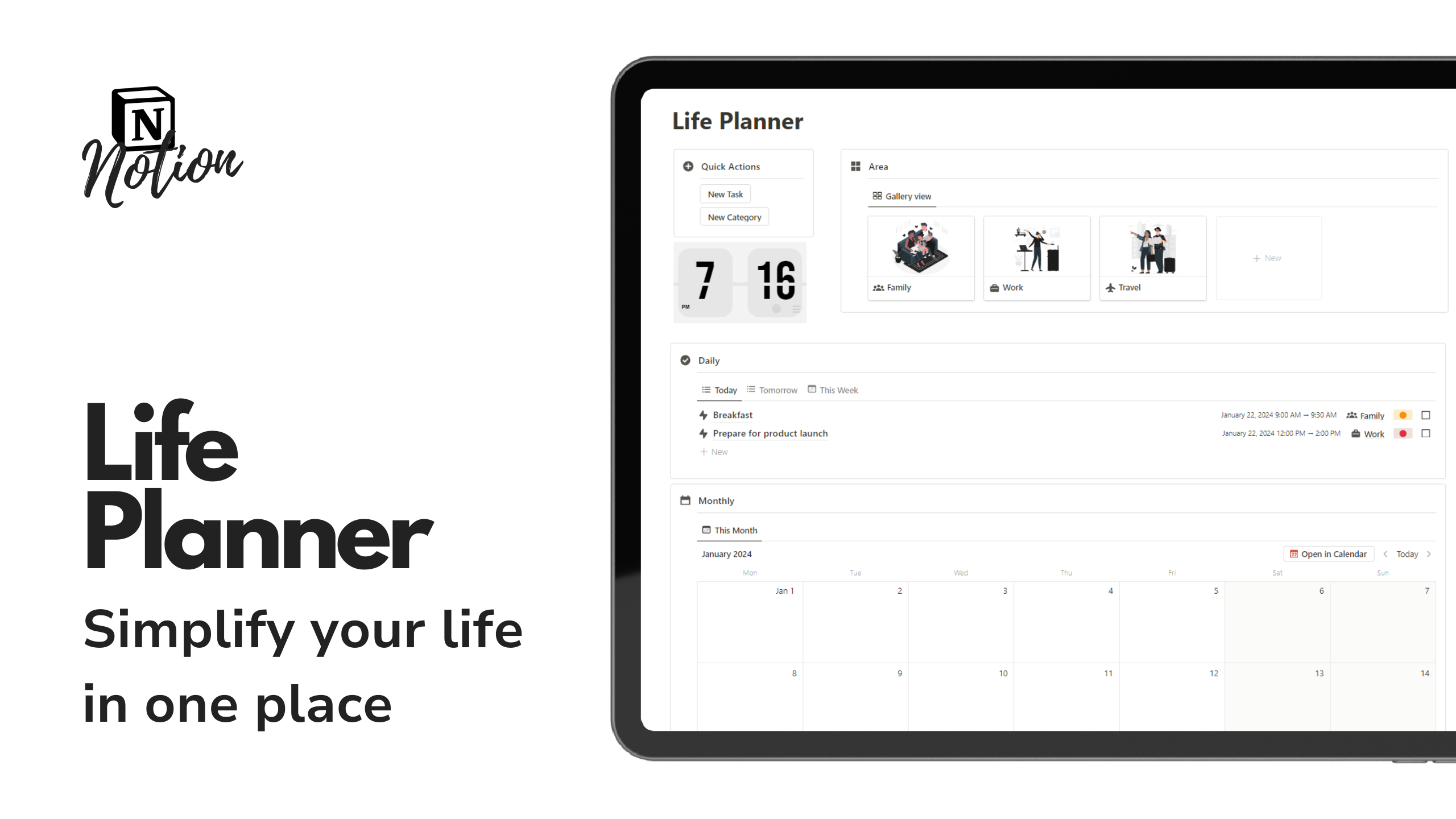 Notion Life Planner - Notion Circles