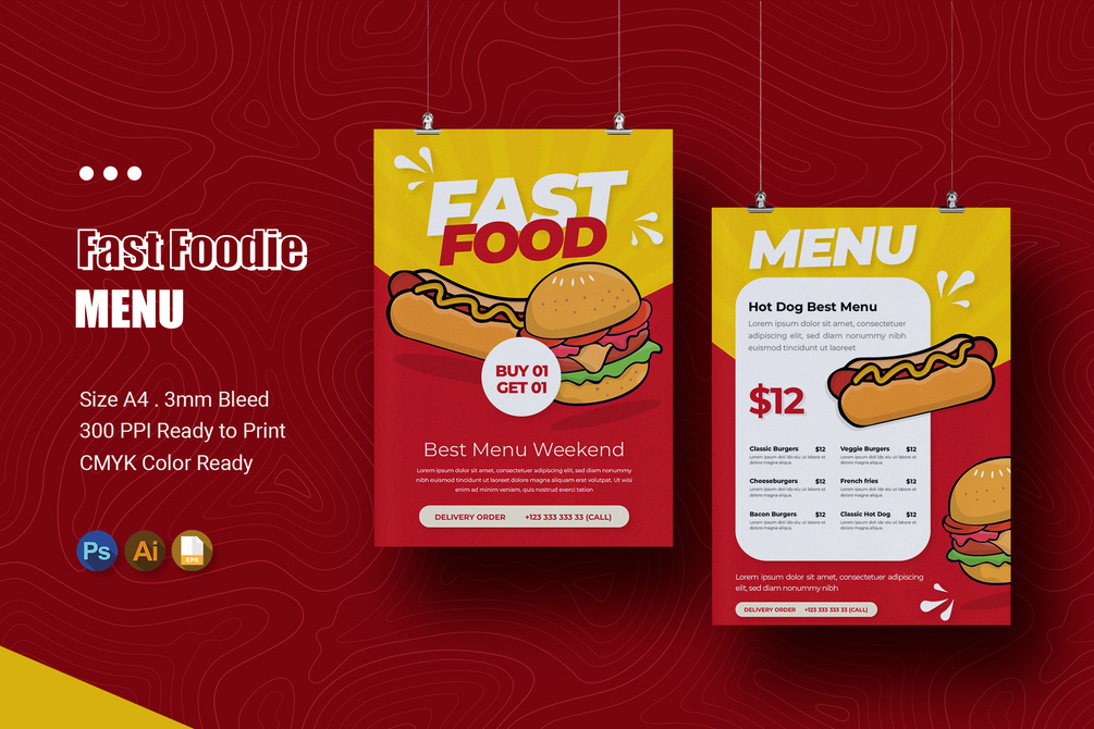 Fast Foodie Menu