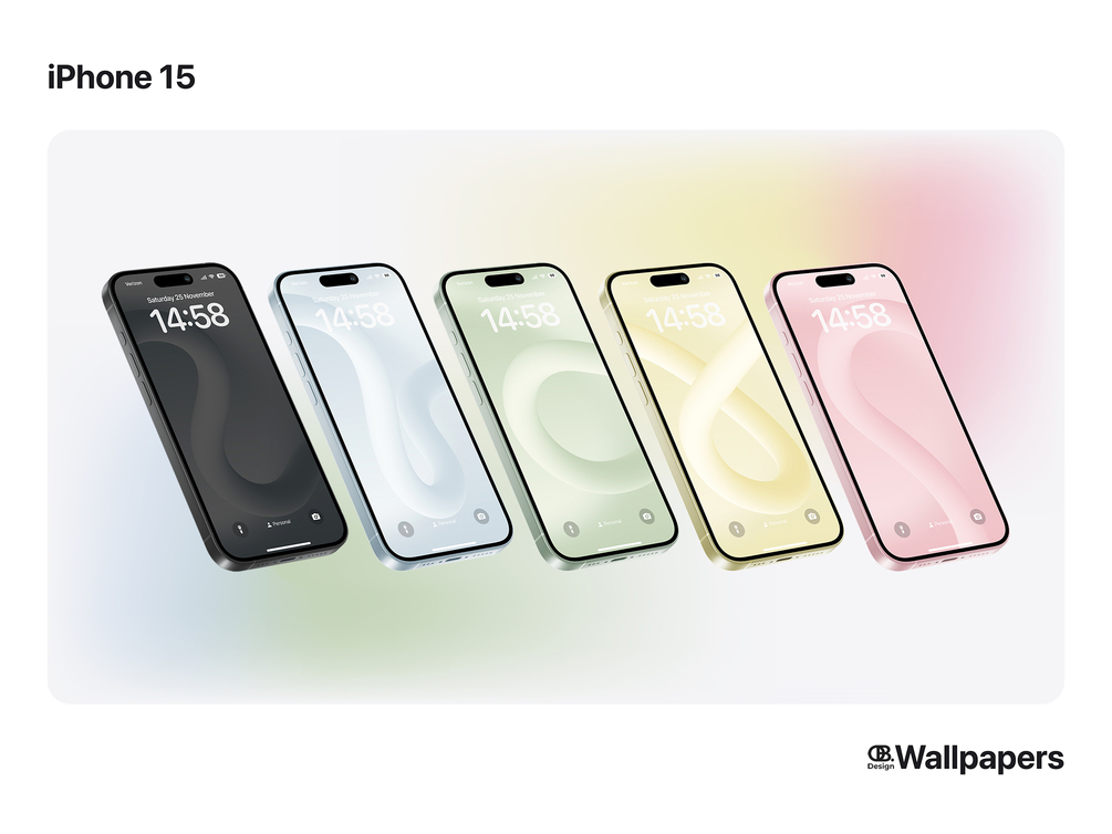 Wallpapers that seamlessly match iPhone 15