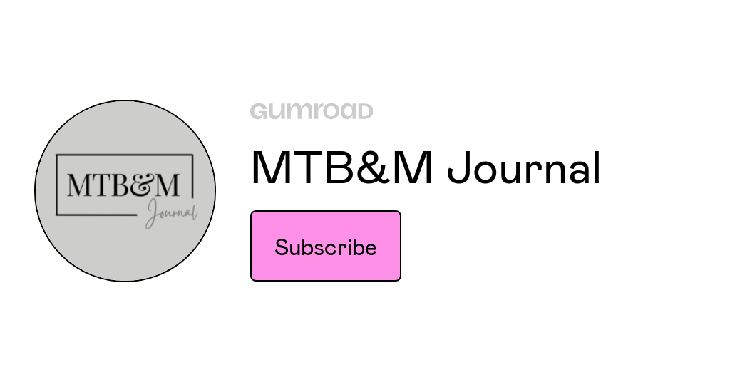 MTB&M Journal
