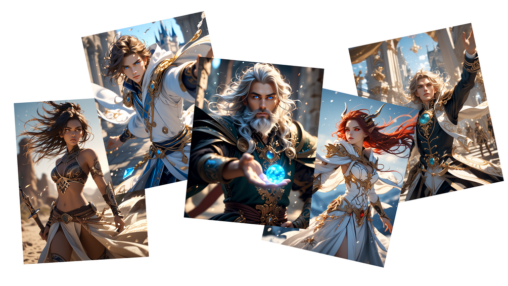 Wind Element Character Illustration [50 Images]