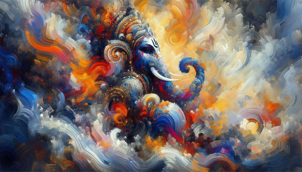 🌟 Divine Expressions: Abstract Art of Gods 🎨 #AbstractArt # ...