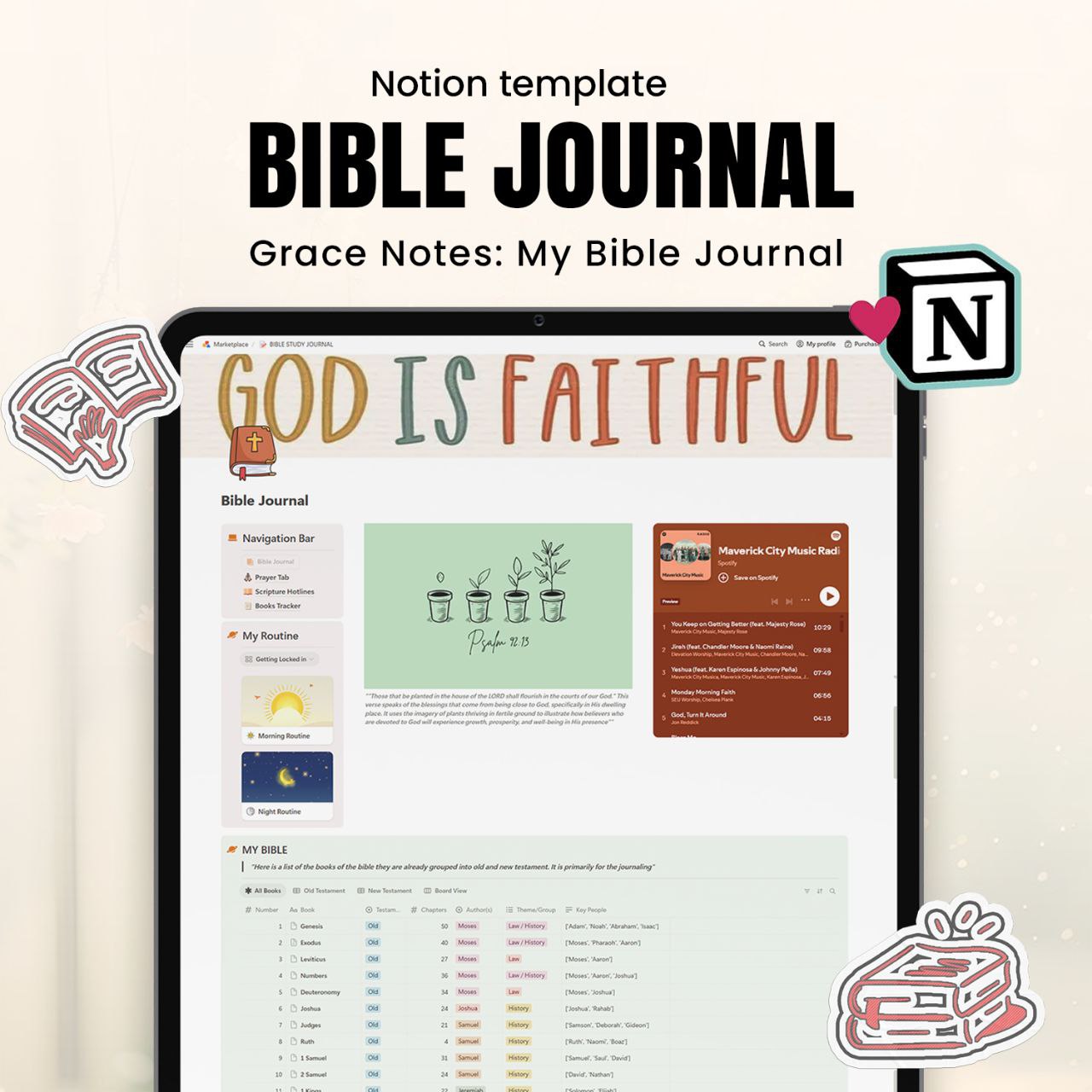Ultimate Bible Study Journal - Notion Circles
