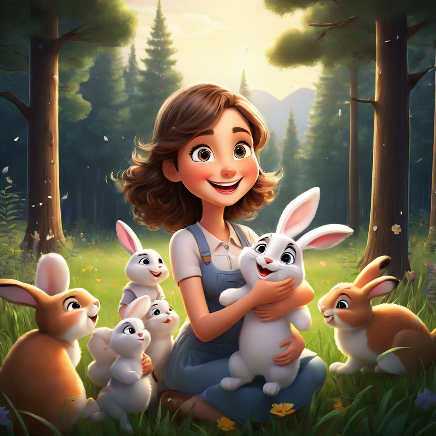The Girl and the Rabbit: A Tale of Friendship-Book Story For Kids