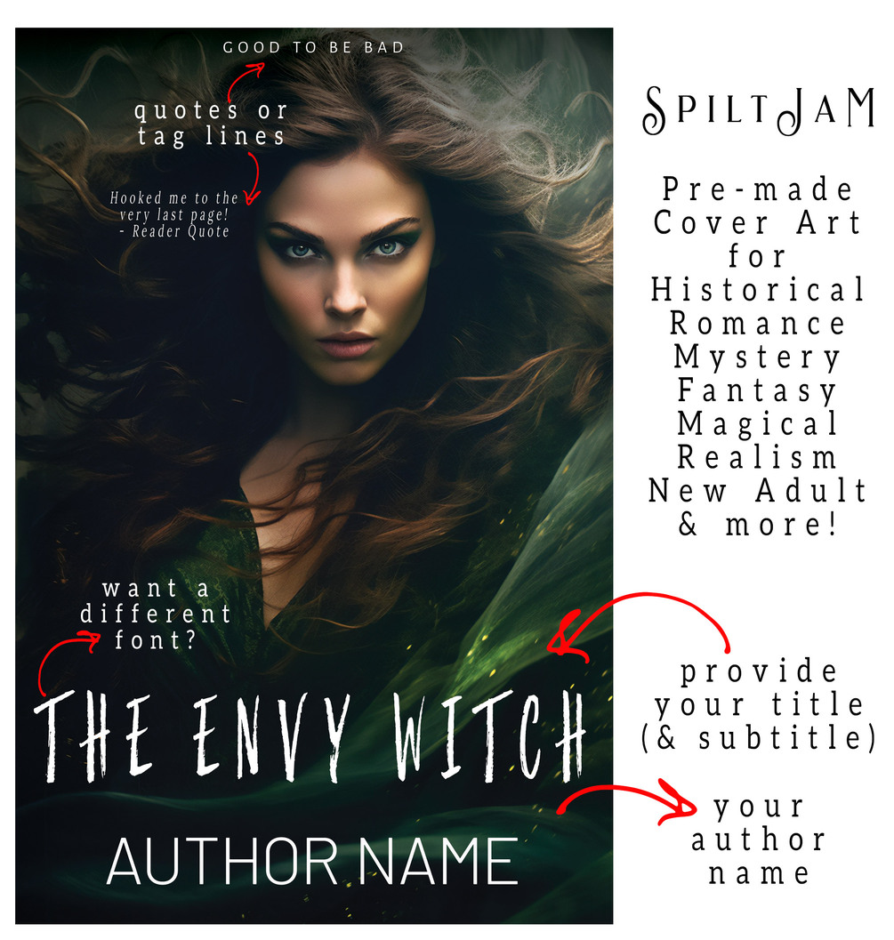 The Envy Witch - Premade Cover Art Fantasy Urban Romance PNR Paranormal ...