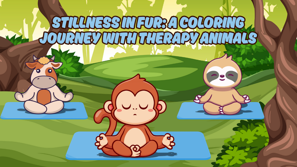 Stillness in Fur: A Coloring Journey with Therapy Animals Coloring Book