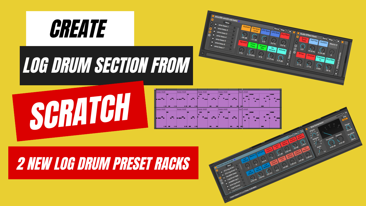 Create a log drum section from scratch, plus two new log drum preset ...