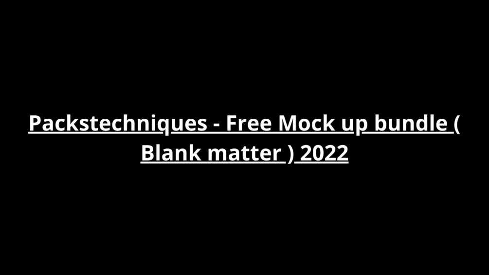 Free Mock up bundle ( Blank matter ) 2022