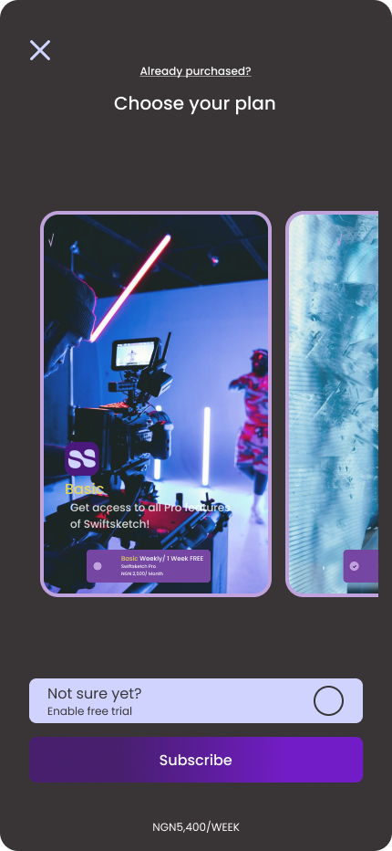 Photo/Video Editing App UI/UX