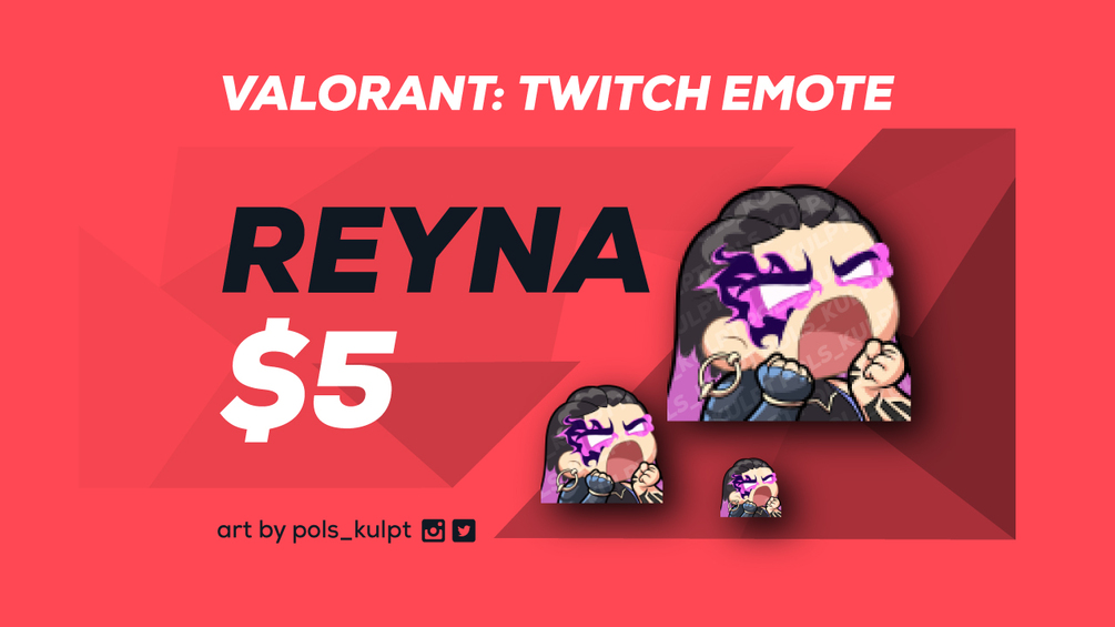 Reyna Rage, Valorant Twitch Emote