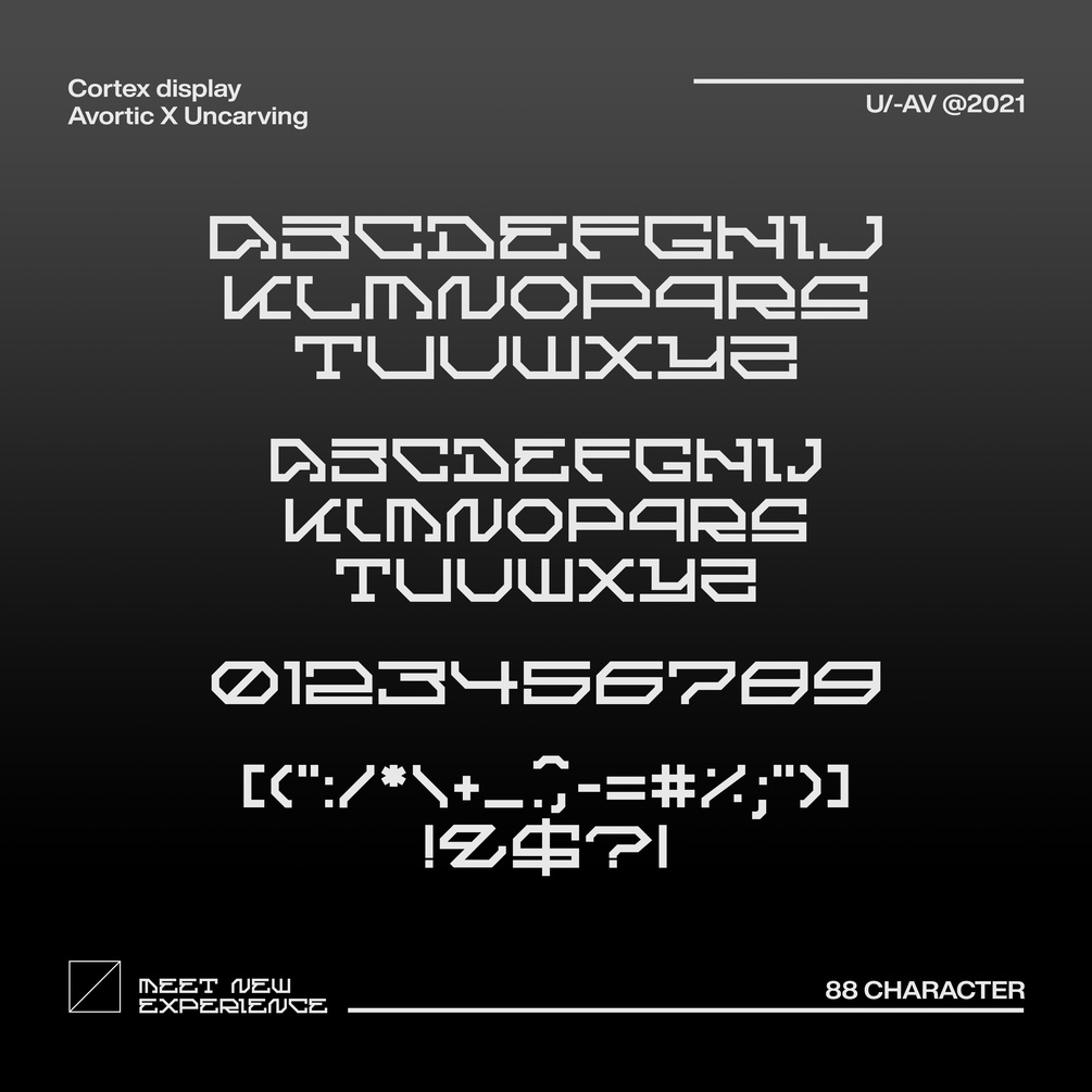 Cortex Display Font