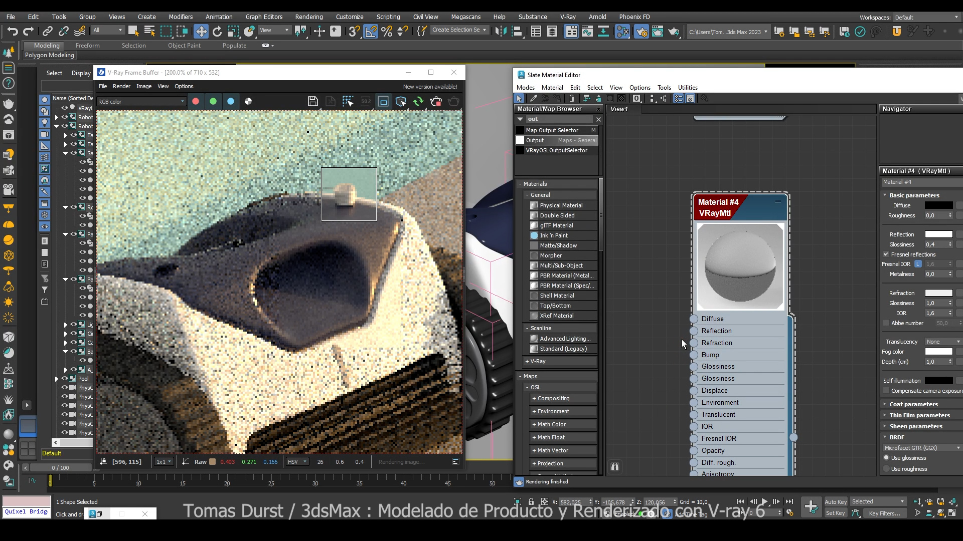 3dsMax : Modelado de Producto y Renderizado con V-ray 6 (Vol 1)