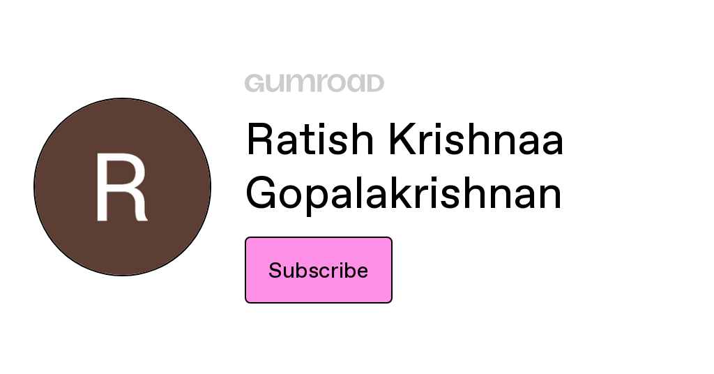 Ratish Krishnaa Gopalakrishnan