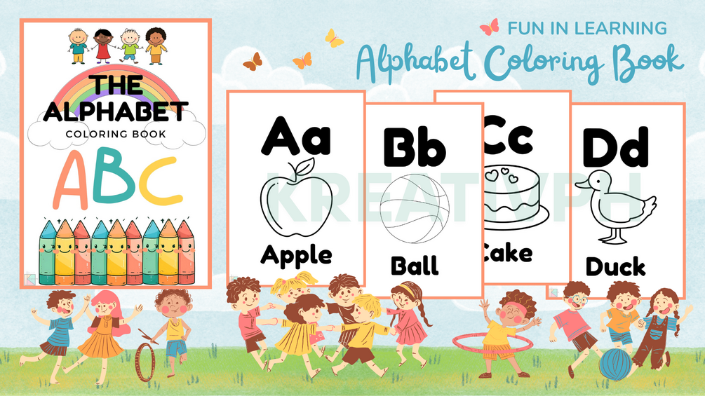 📚🎨 ABC Fun! Alphabet Coloring Book (PDF Download)