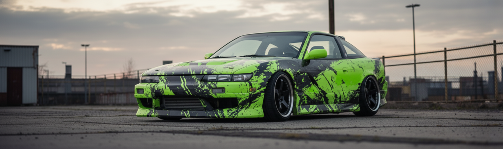 Acid Rain - Wrap Design Pack 5 - Green & Black Livery (4K Textures)
