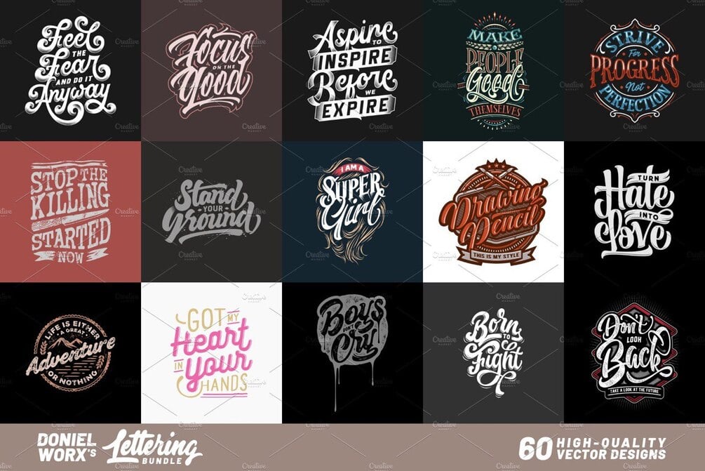 Lettering Bundle, Vol.1