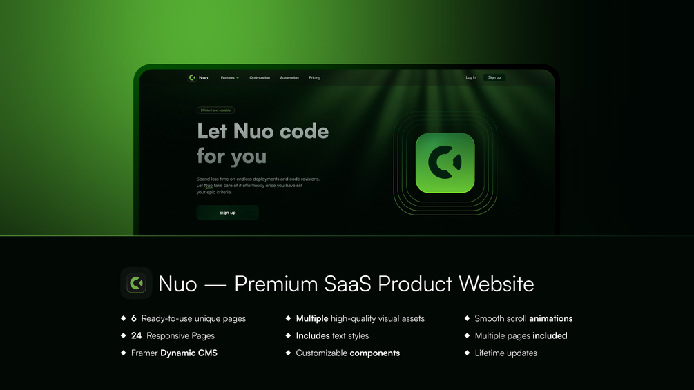 Nuo — Premium SaaS Product Website