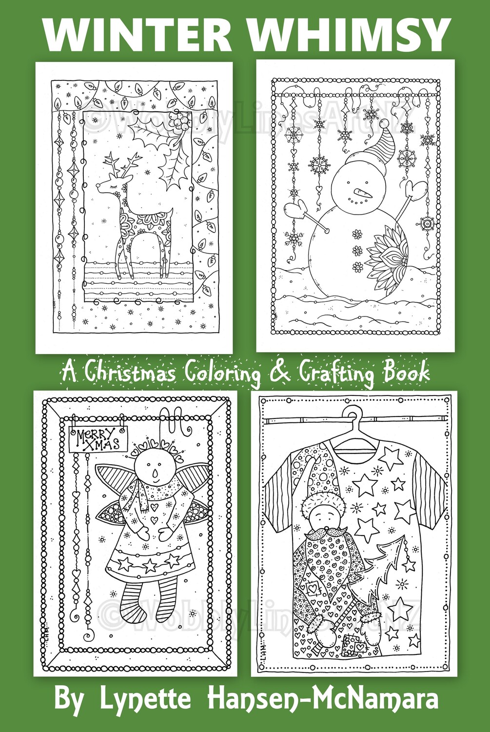 Winter Whimsy: A Christmas Coloring & Crafting Book