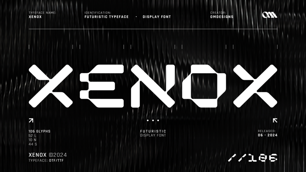 XENOX - Futuristic Display Font