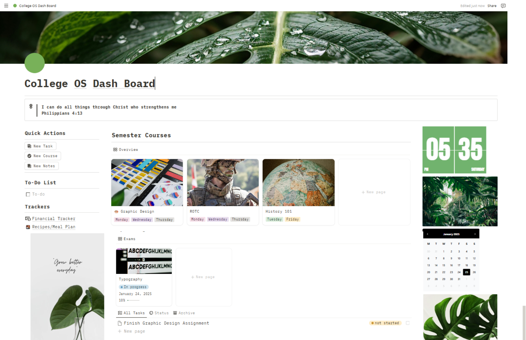 College OS - College Management System for Notion