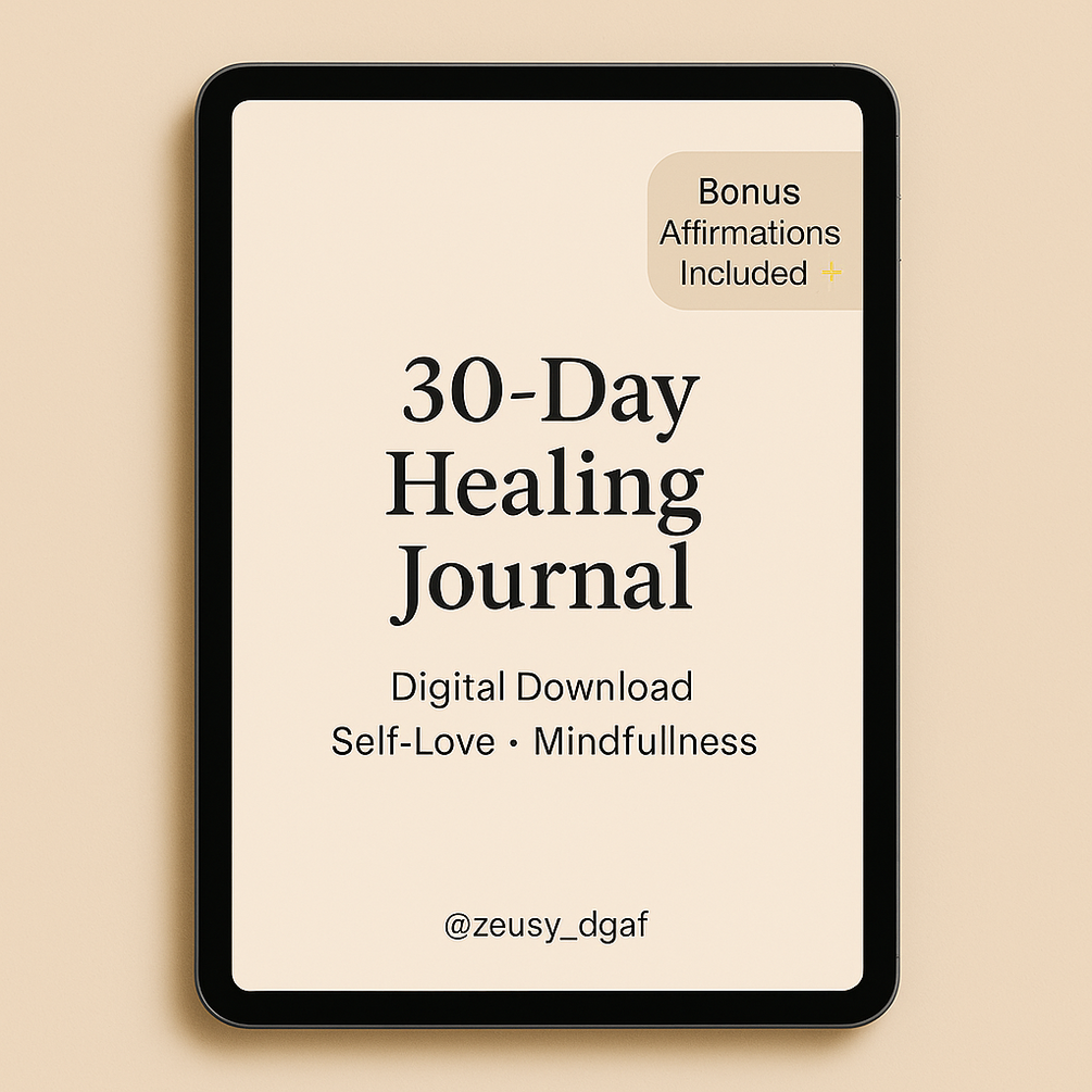 Healing Journal – 39 Pages for Self-Love & Peace