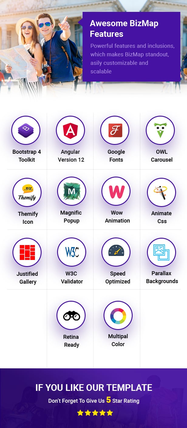BizMap - Directory Listing Angular 12 Template