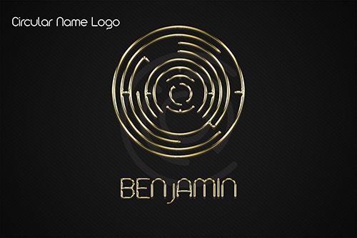 BENJAMIN - Circular Name Logo