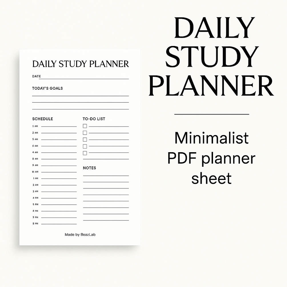Daily Study Planner