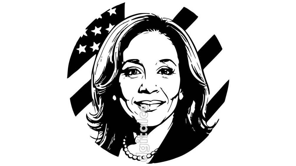 Kamala Harris 2024 Presidential Portrait Vector – Complete Pack with ...