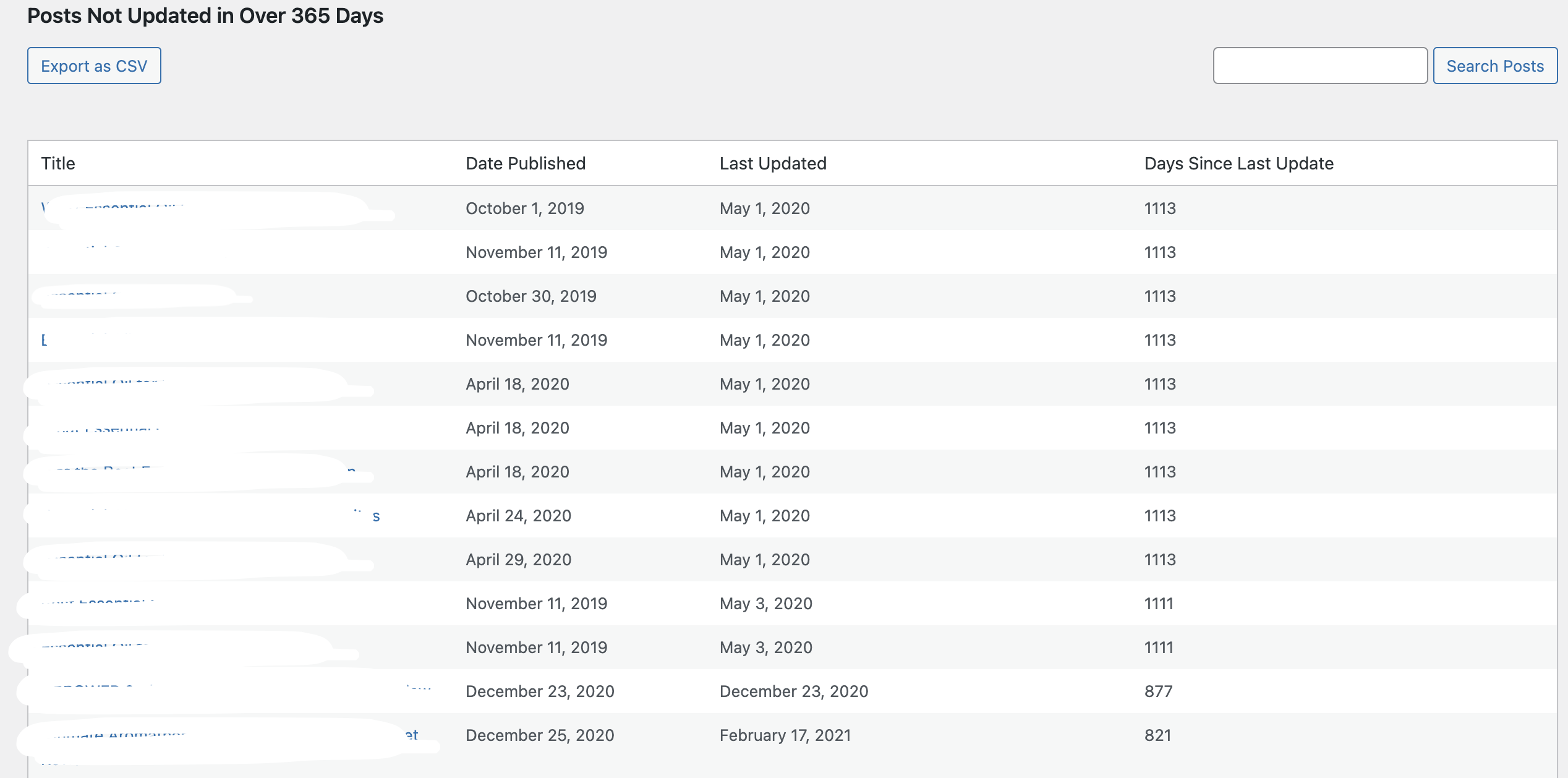 Post Update Tracker