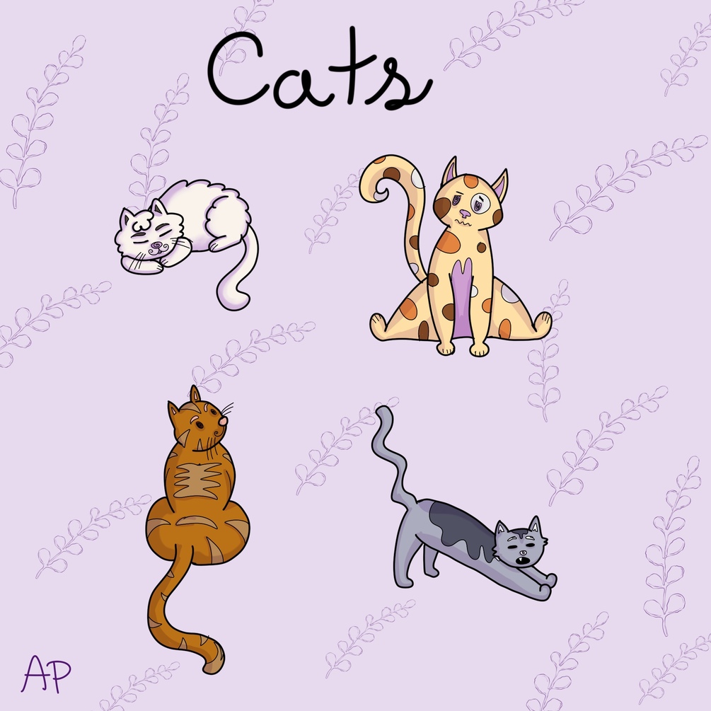 Set de stickers Cats
