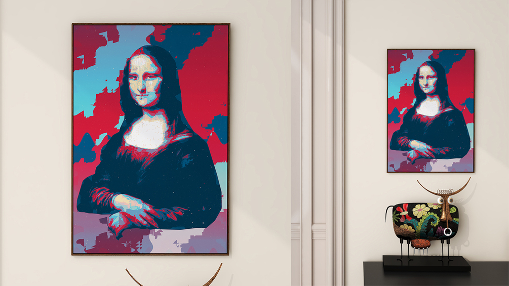 Mona Lisa Pop Art Downloadable Poster