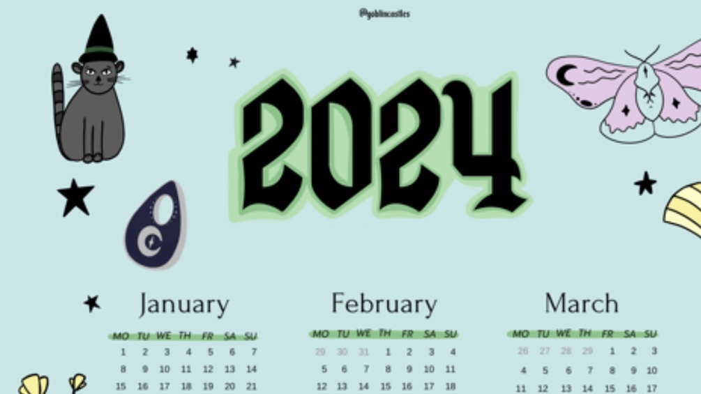 2024 Mystical Calendar Print!
