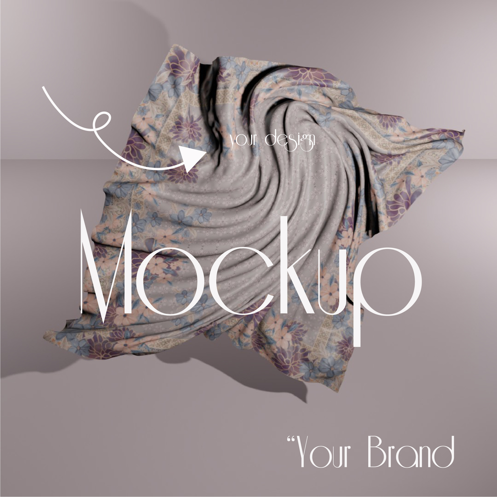 Mockup Scarves/Fabric using Blender