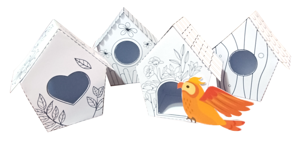 3d Bird House Craft (Full Set)