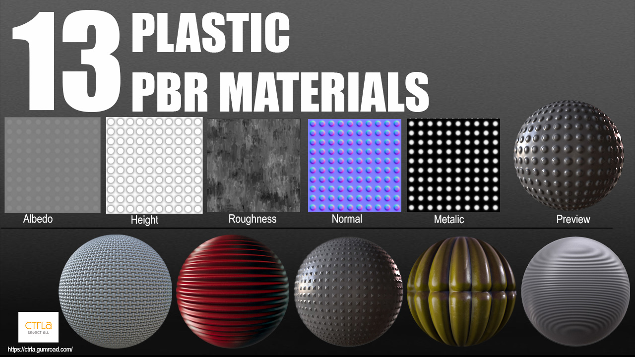 Plastic Vol-11 PBR Materials Pack