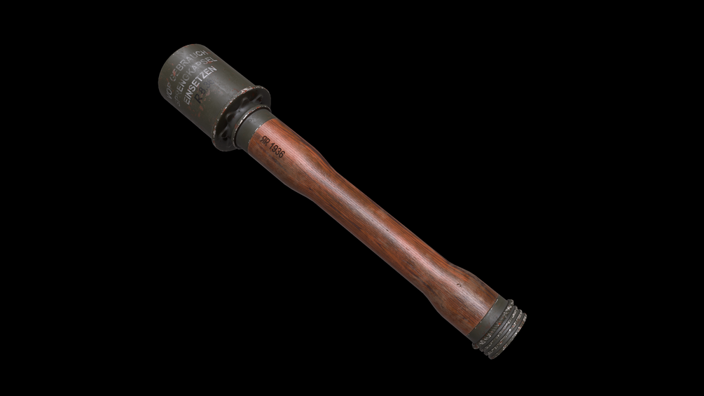 Model and Texture a WWII Stick Grenade for Films and Games