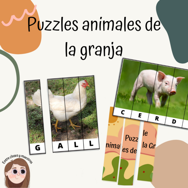 DOMINÓ de Animales de la Granja | Farm animals DOMINOES
