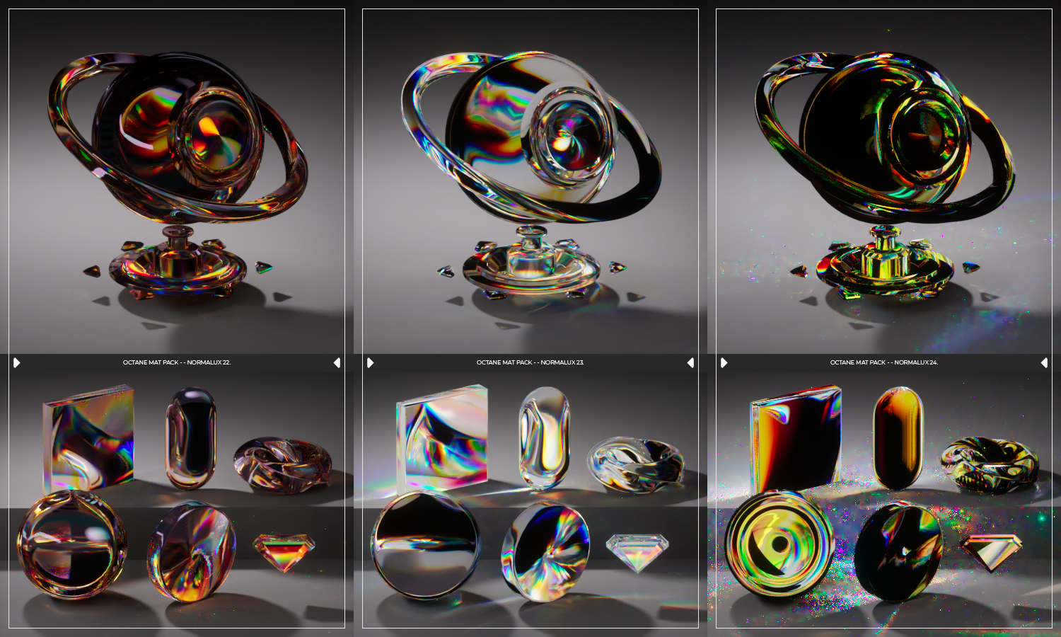 Octane Material Pack for Cinema4D - Normalux - 144 MAT