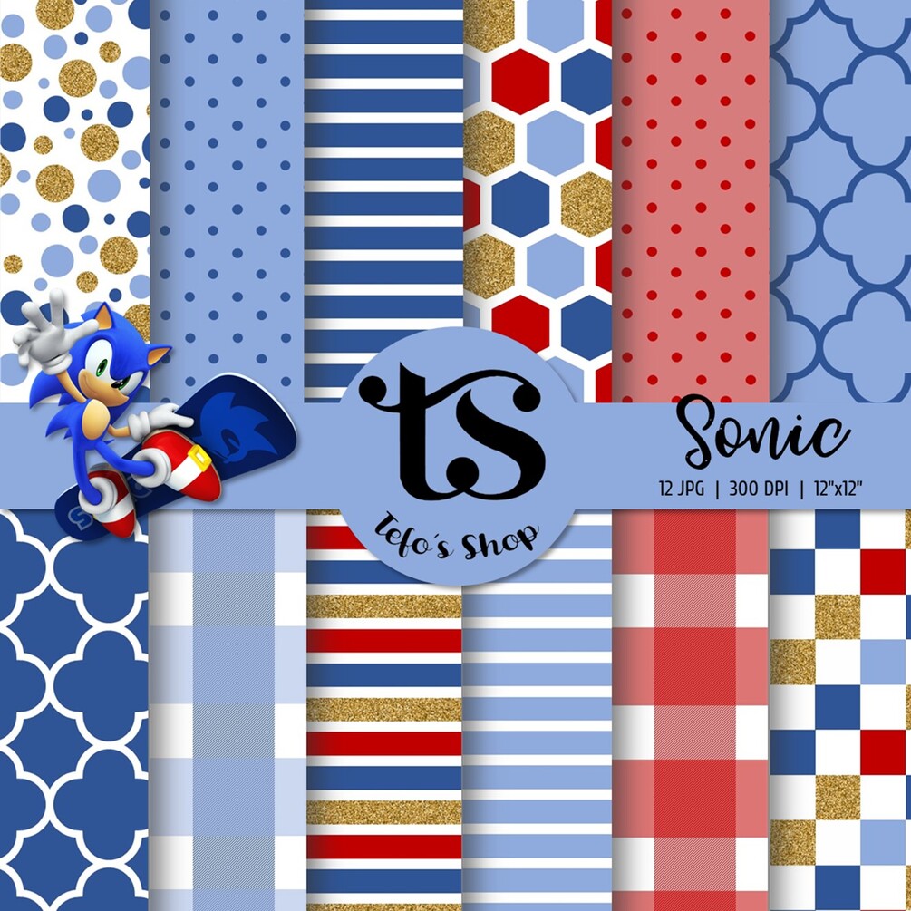 Sonic | Papeles digitales | Paper pack