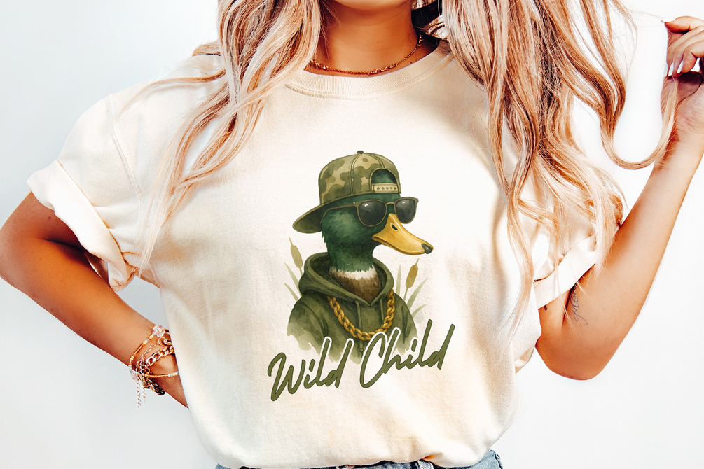 Wild Child Duck Hunting PNG, Funny Duck Hunt Design, Mallard Duck ...