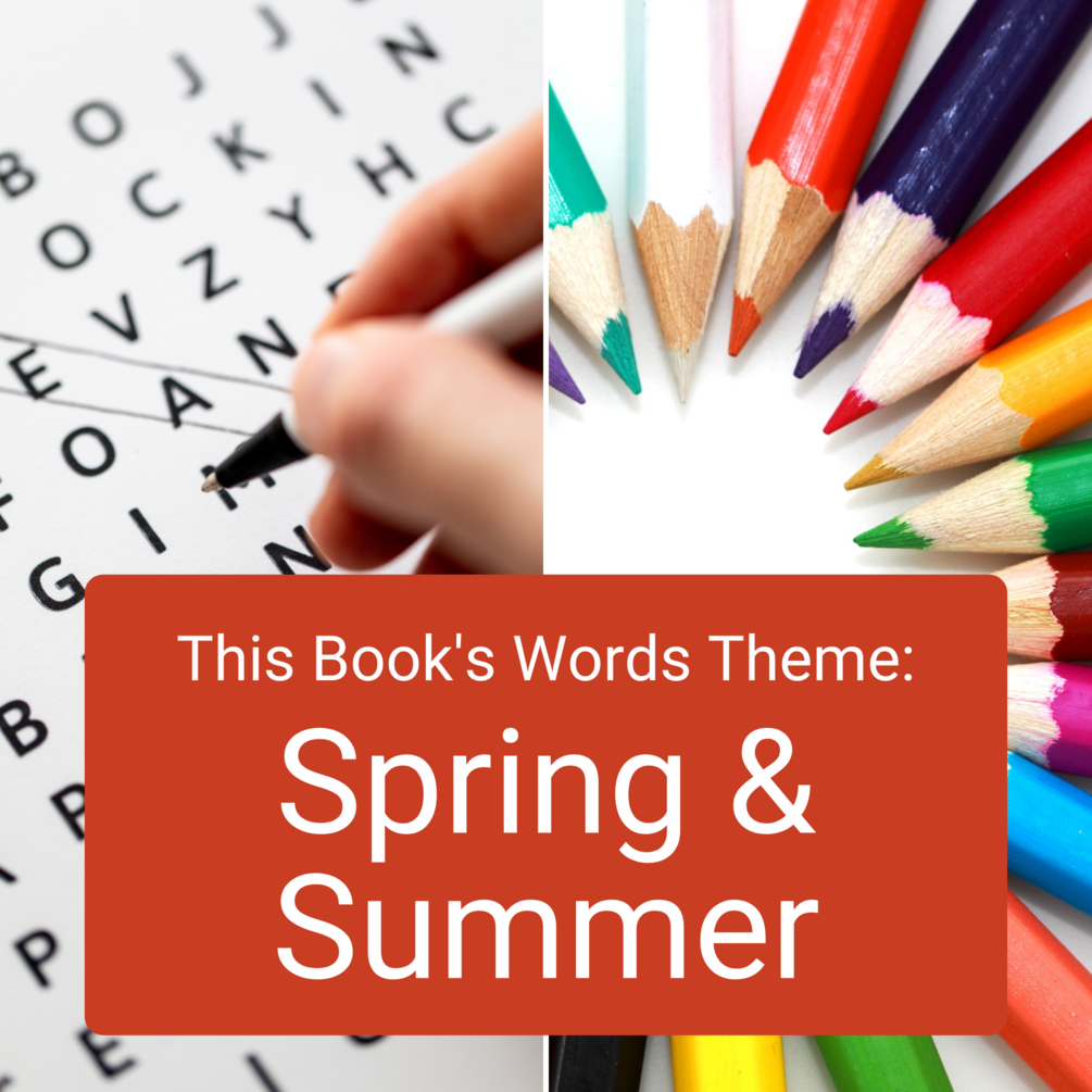 Coloring Word Search Book Vol 2 - Spring & Summer Theme