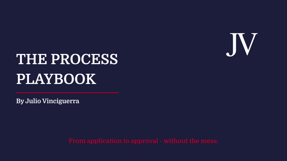 The Process Playbook: From App to Approval Without the Mess