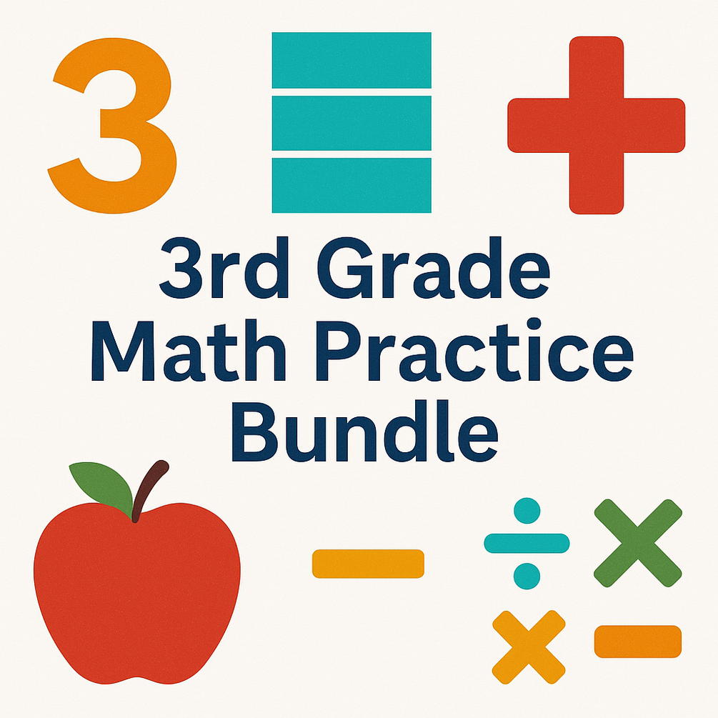 3rd Grade Math Practice Bundle for SPED: Addition, Subtraction ...