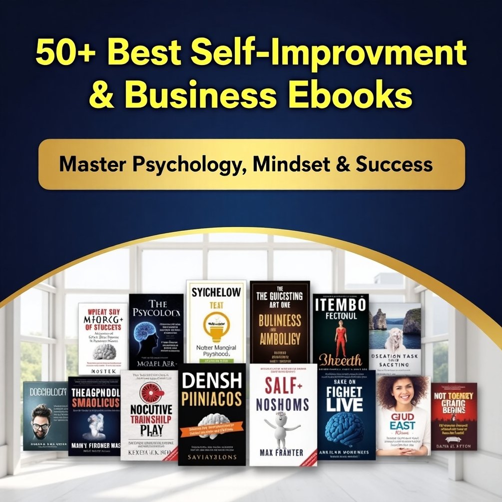 50+ Best Self-Improvement & Business eBooks | Psychology, Mindset & Success