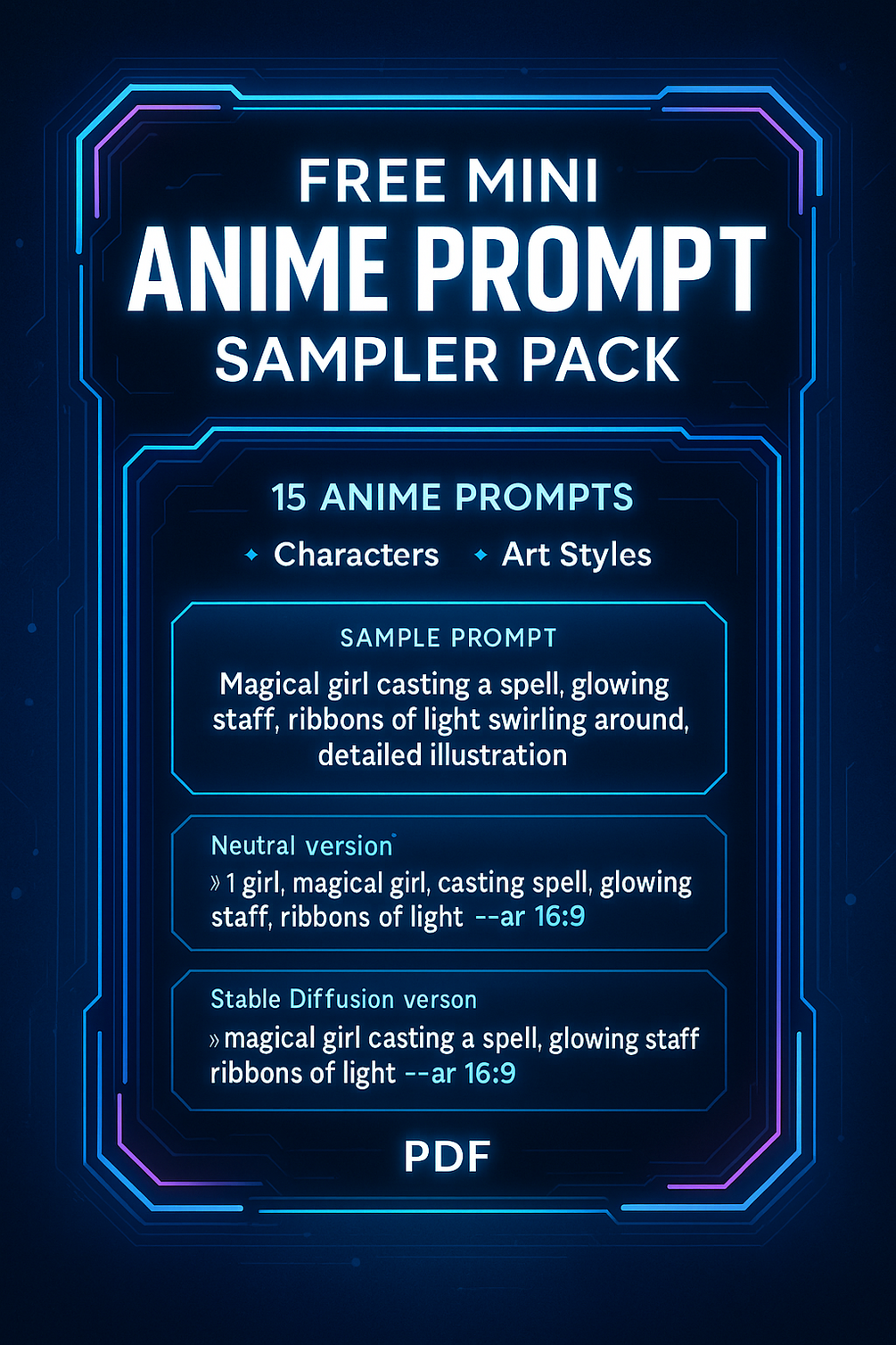 FREE Mini Anime Prompt Sampler Pack