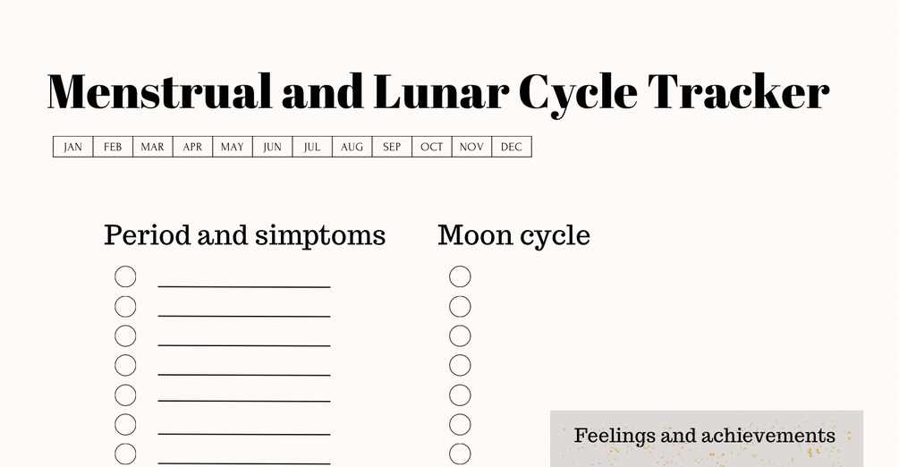 Menstrual and Lunar Cycle Tracker