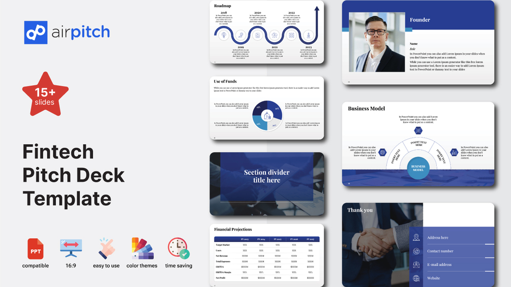 Fintech Pitch Deck Template