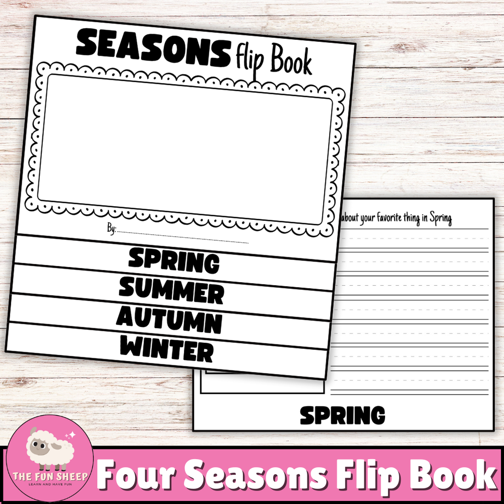 Four Seasons Flip Book | Seasons of the Year Activity 4 Seasons ...